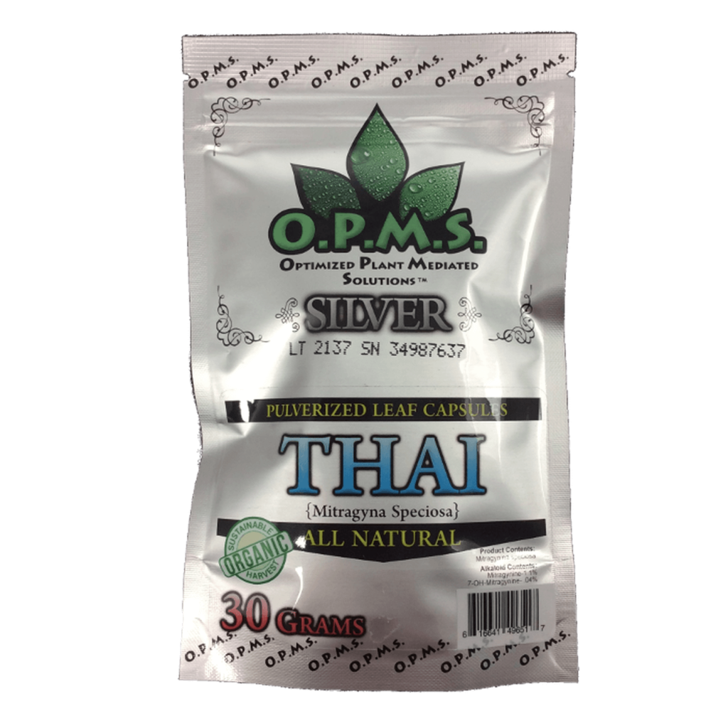 OPMS Thai Silver Kratom Capsules - Atmos Smoke